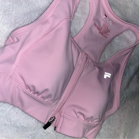 Fila | Intimates & Sleepwear | Fila Womens Light Pink Zipfront Sports ...
